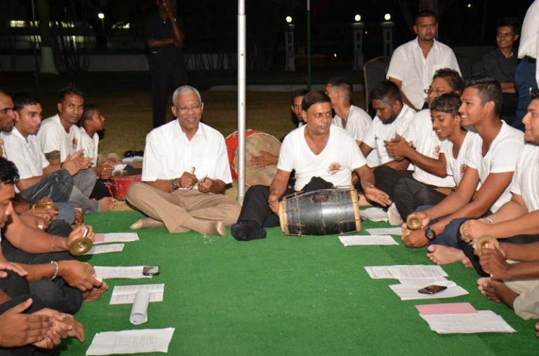 President participates in Chowtal singing at State House – Demerara ...
